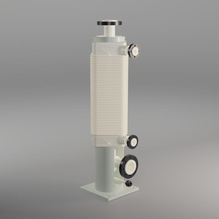 Tube plate heat exchanger - Condenser version - Plastic heat exchangers ...
